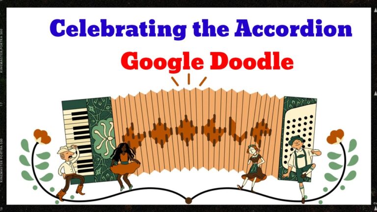 Google Doodle marks the patent anniversary of Accordion musical instrument